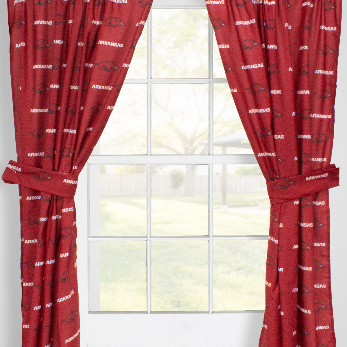 Arkansas Razorbacks Curtain Panels 63" or 84" – Everything Comfy ...