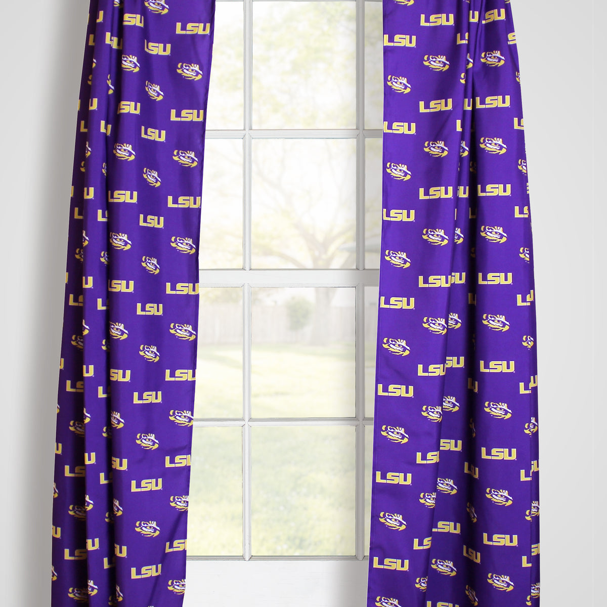LSU Tigers Curtain Panels 63" or 84" – Everything Comfy - College ...