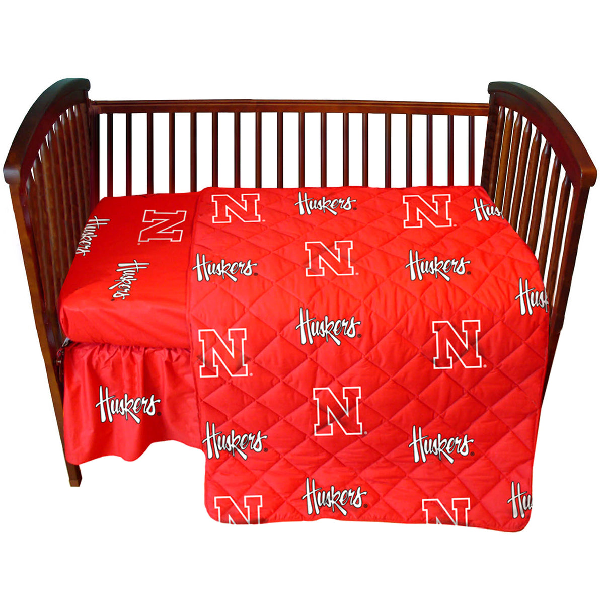 Nebraska Huskers 4 piece Baby Crib Set – Everything Comfy - College ...