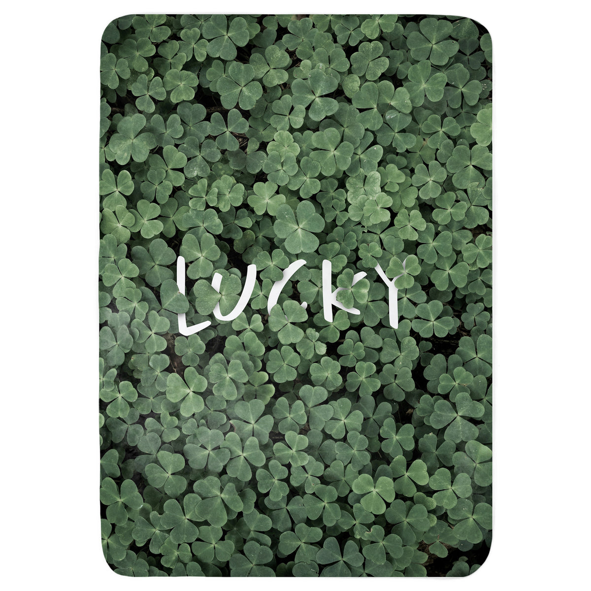 Lucky Clover Patch Throw Blanket – Everything Comfy - College Covers ...